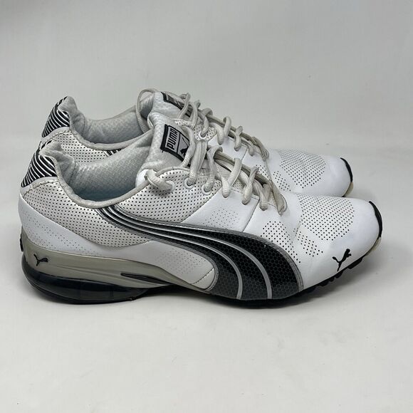 Puma | Shoes | Puma Cell Hiro Tls Sneakers Mens 75 White Black Leather Preppy Street Shoes ...
